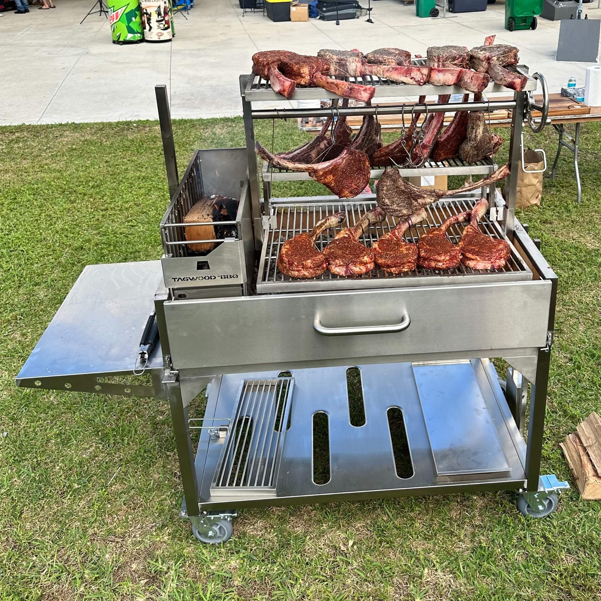 Tagwood BBQ XL Argentine Santa Maria Wood Fire & Charcoal Gaucho Grill ...
